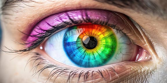 Comprehensive Rainbow Eye Chart for Accurate Vision Testing a Detailed ...