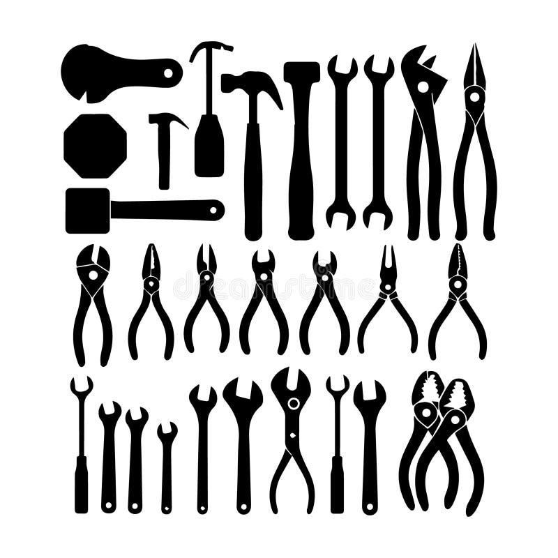 Comprehensive Repair Tools Icon Set for Every DIY Enthusiast Stock ...