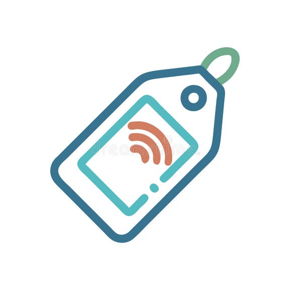 Comprehensive RFID Tag Icon Stock Vector - Illustration of design ...