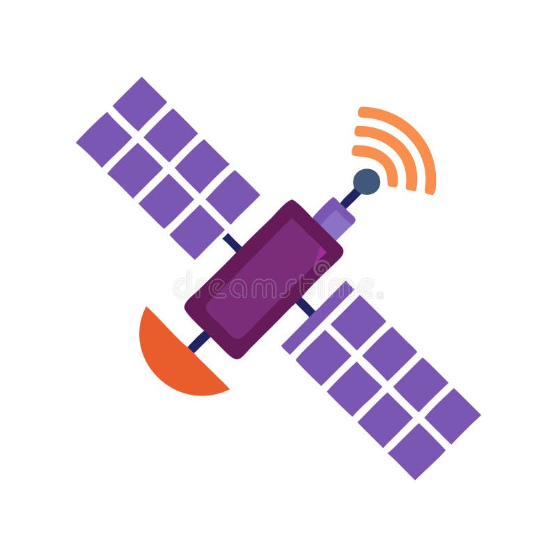 Comprehensive Satellite Icon Stock Vector - Illustration of icon ...