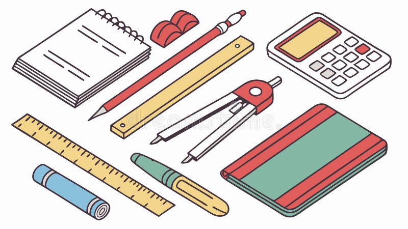 Compass ruler school stock vector. Illustration of mathematics - 80769550