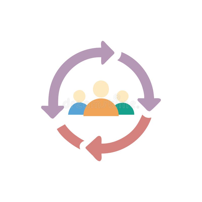 Comprehensive Scrum Icon for Agile Framework Stock Image - Illustration ...