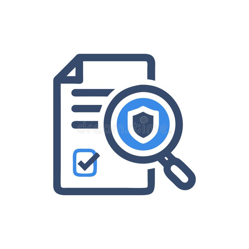 Comprehensive Security Audit Icon for Assessment Stock Illustration ...