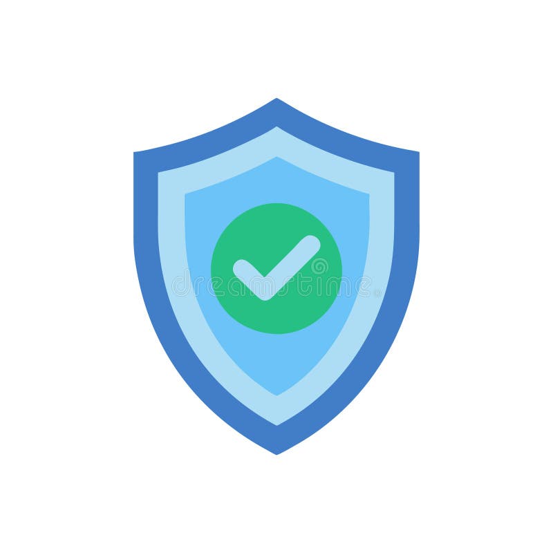 Comprehensive Security Shield Icon for Risk Management Stock Image ...