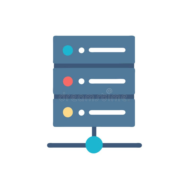 Comprehensive Server Icon for Network Management Stock Illustration ...