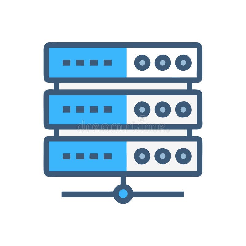 Comprehensive Server Rack Icon for Infrastructure Solutions Stock ...