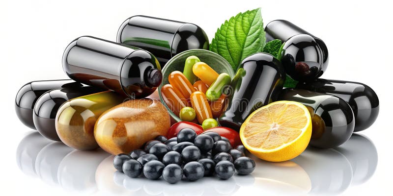 Comprehensive Vector Icons Set for Vitamins Supplements and Wellness ...