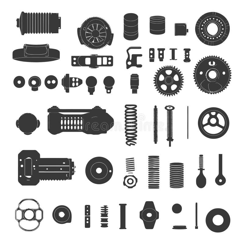 Collection of Various Mechanical Parts: Engineering Design Elements ...