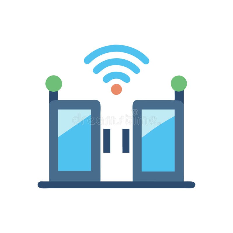Comprehensive Smart Gateway Icon for Technology Solutions Stock ...