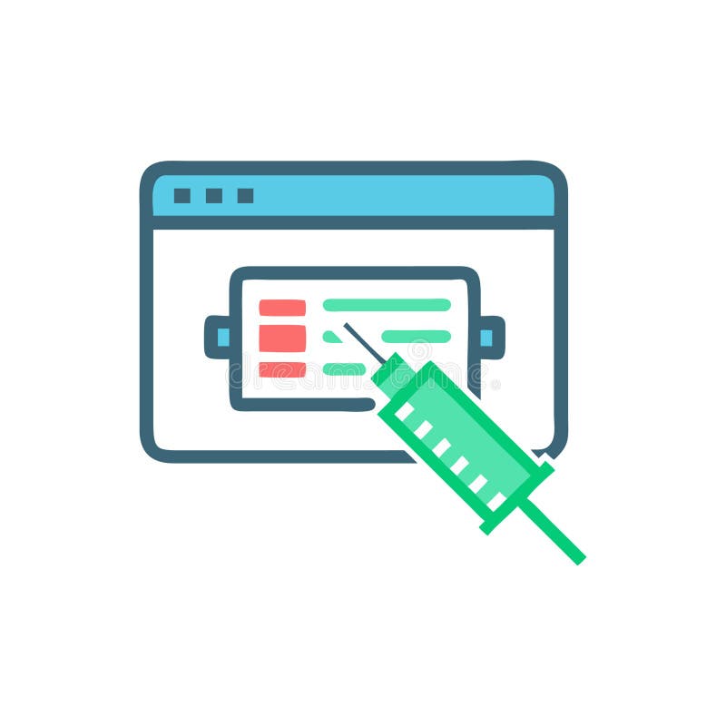 Comprehensive SQL Injection Icon Stock Image - Illustration of analysis ...