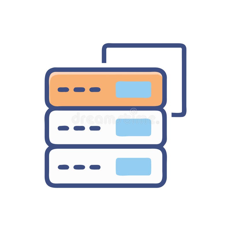 Comprehensive Storage Tier Icon Stock Illustration - Illustration of ...