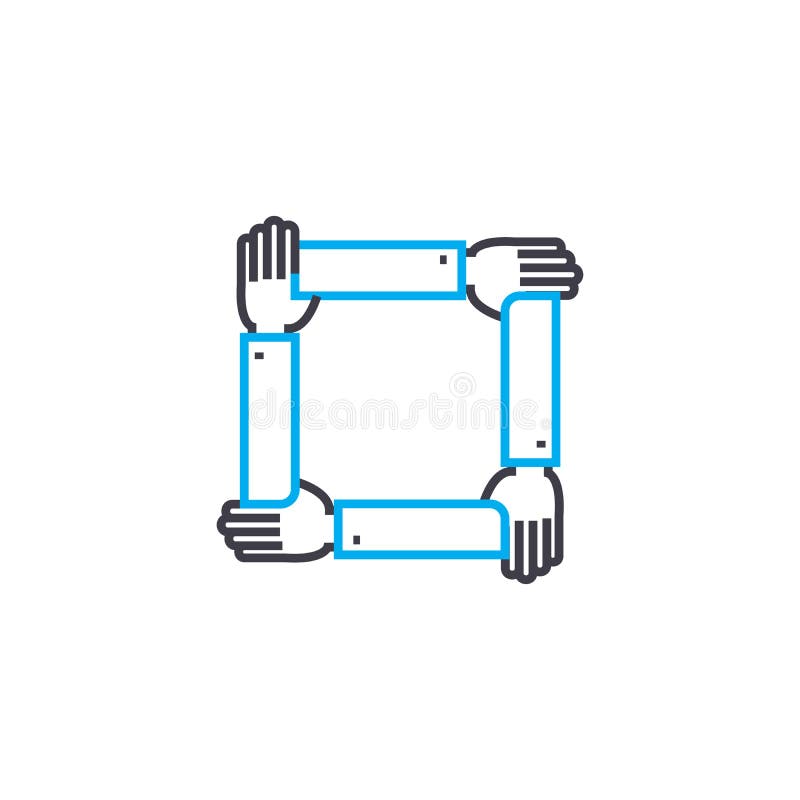 Comprehensive Support Linear Icon Concept. Comprehensive Support Line ...