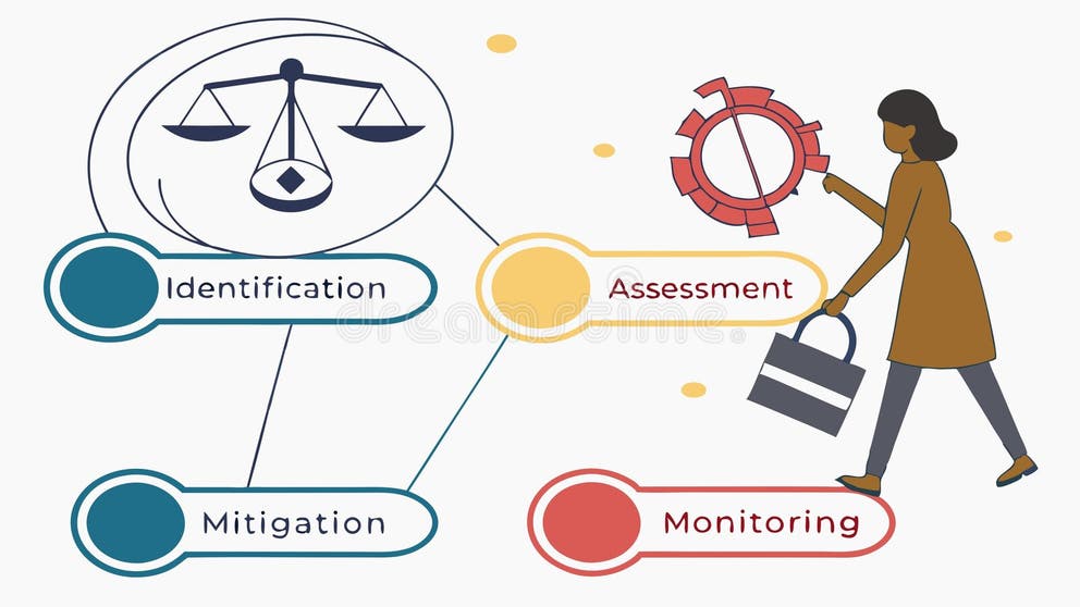 Comprehensive Systematic Risk Management Process Steps, Vector Design ...