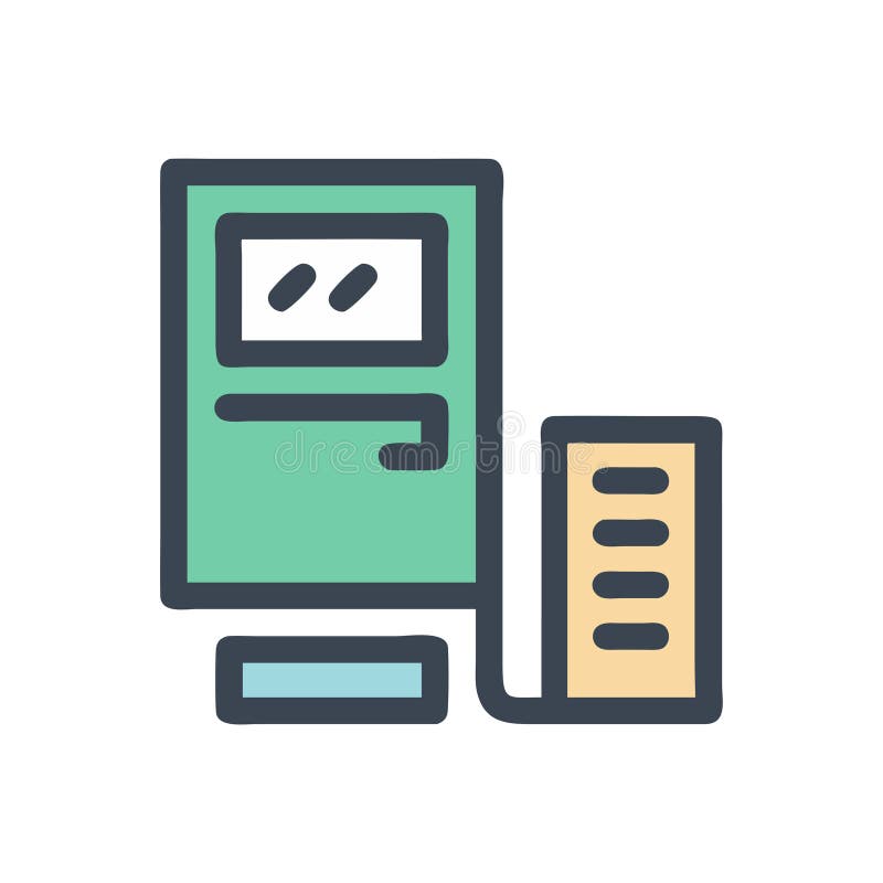 Comprehensive Terminal Icon Stock Vector - Illustration of cloud ...