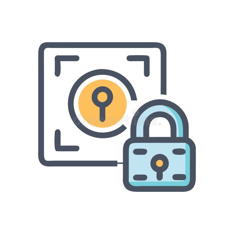Comprehensive Token Authentication Icon for Security Stock Illustration ...