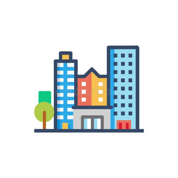 Comprehensive Urban Development Icon Stock Illustration - Illustration ...
