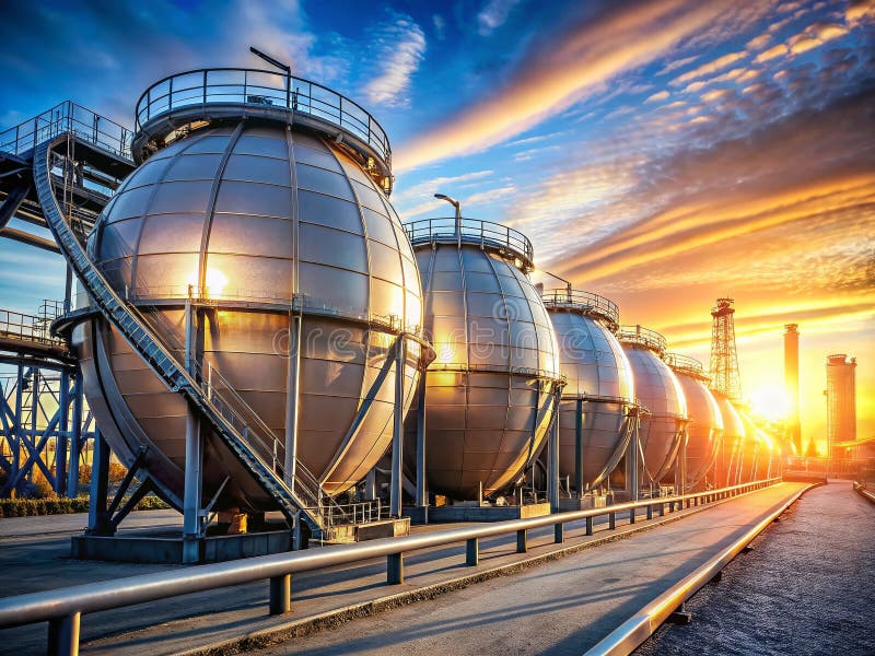 Essential Natural Gas Infrastructure Storage Tanks and Pipelines ...
