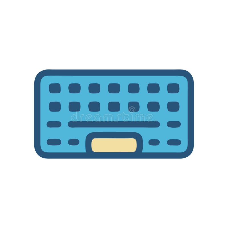 Comprehensive Virtual Keyboard Icon Stock Vector - Illustration of ...