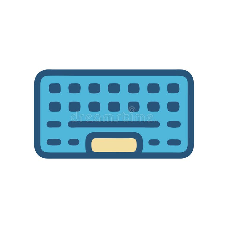 Comprehensive Virtual Keyboard Icon Stock Vector - Illustration of ...