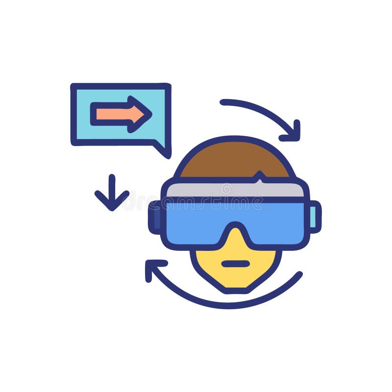 Comprehensive Virtual Reality Icon for Entertainment Stock Photo ...