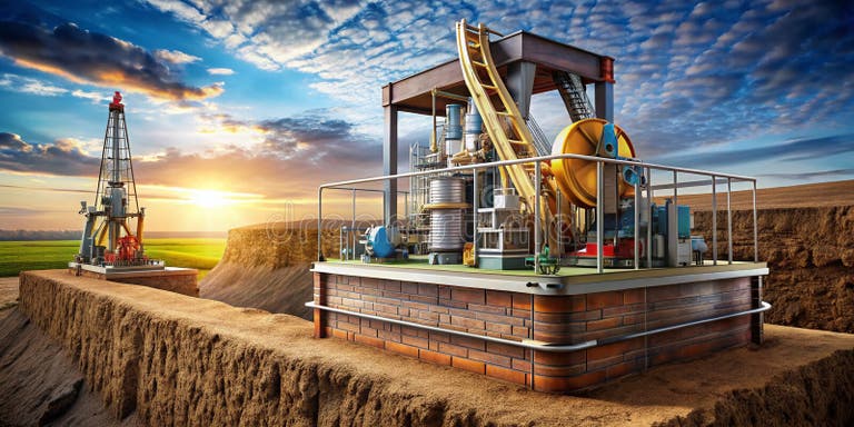 Comprehensive Visual Guide a Detailed CrossSection of an Oil Well ...