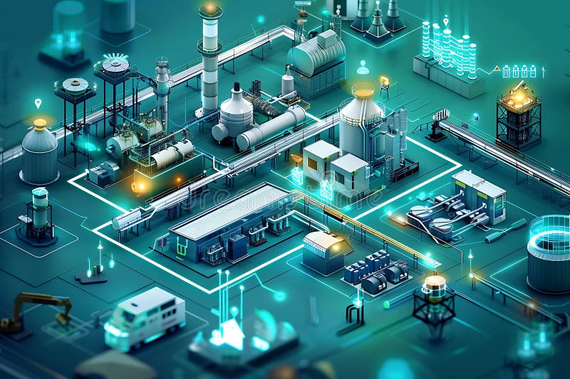 A Comprehensive Visualization of a Modern, Smart Industrial Complex ...