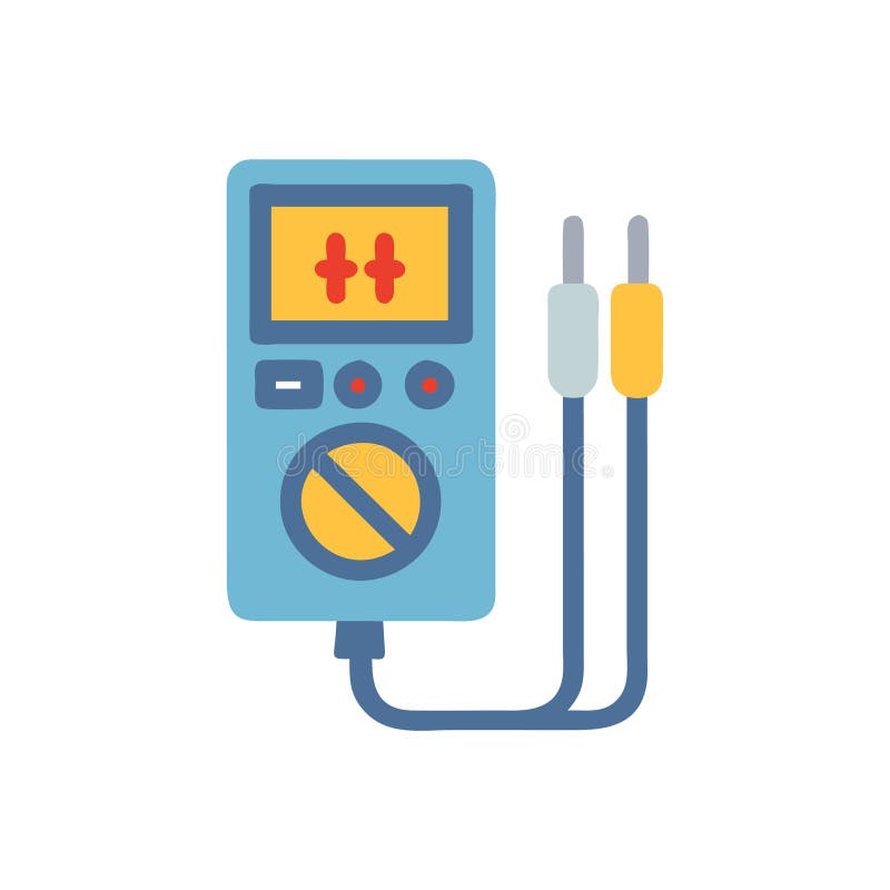 Functional Voltage Tester Icon for Testing Stock Vector - Illustration ...