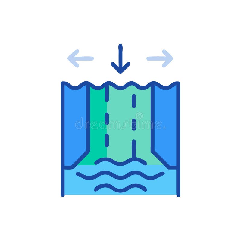 Comprehensive Waterfall Model Icon for Strategies Stock Illustration ...