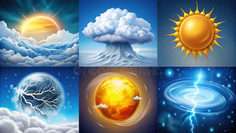 Comprehensive Weather Vane Forecast Icons a Visual Guide To Wind ...