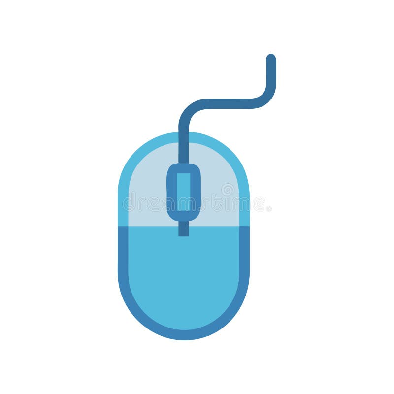 Comprehensive Wired Mouse Icon Stock Vector - Illustration of digital ...