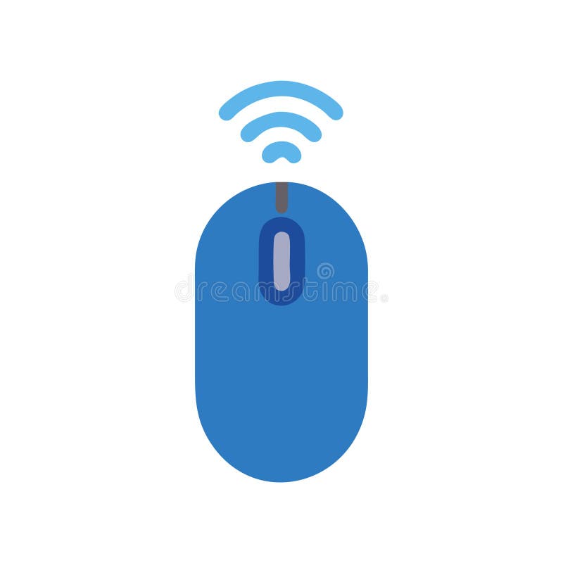 Comprehensive Wireless Mouse Icon Stock Vector - Illustration of ...