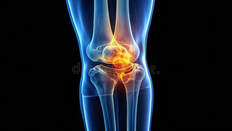 Comprehensive XRay of the Human Knee Joint Ligaments Bones and ...