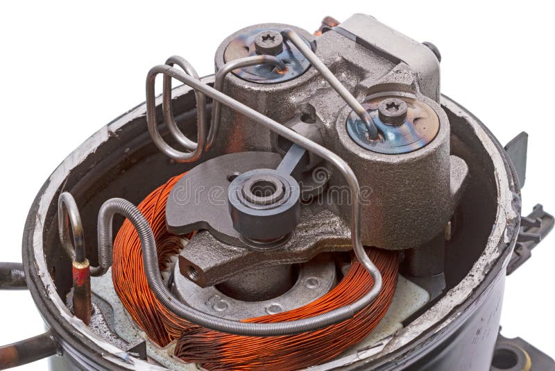 Compresor Para El Refrigerador Foto de archivo - Imagen de motor, tiro ...
