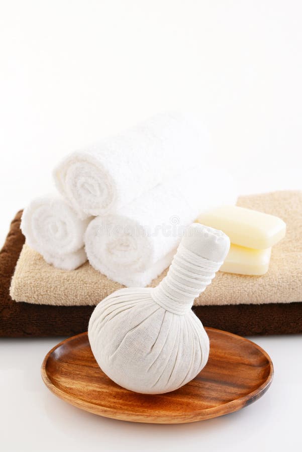 Compress Herb Massage stock photo. Image of aroma, aromatherapy - 130519912