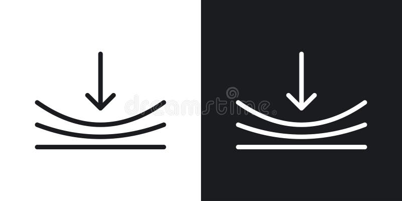 Compress icon stock vector. Illustration of shock, flat - 341325748