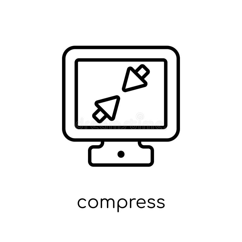 Compress Icon from Webnavigation Collection. Stock Vector ...
