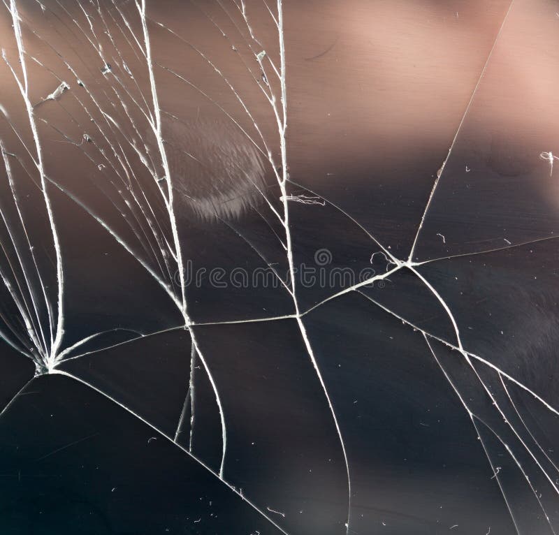 Compressa Con Uno Schermo Rotto Come Fondo Fotografia Stock - Immagine ...