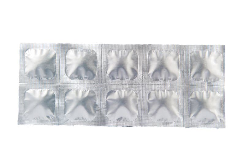 Compressa in Blister Di Alluminio Immagine Stock - Immagine di gruppo ...