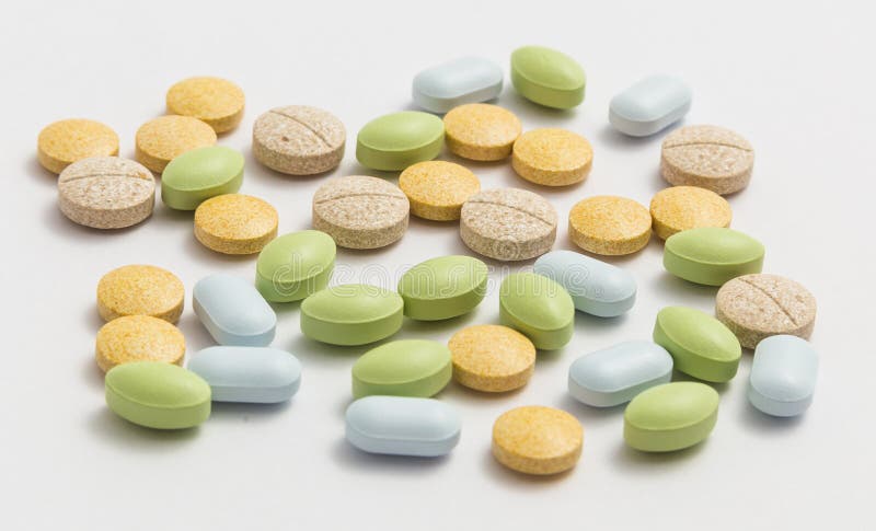 Pillole, Compresse E Capsule Colorate Immagine Stock - Immagine di ...