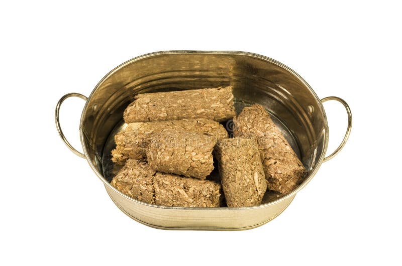 Compressed Bio-fuel Wood Pellets Stock Image - Image of pellets ...
