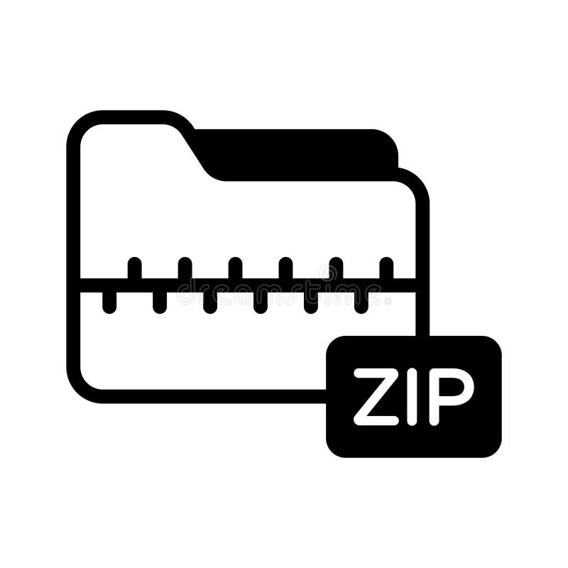 ZIP File stock vector. Illustration of compressed, vector - 332544402