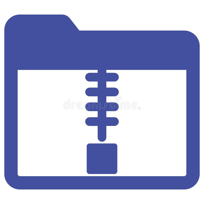 Compressed Folder Isolated Vector Icon Which Can Easily Modify or Edit ...