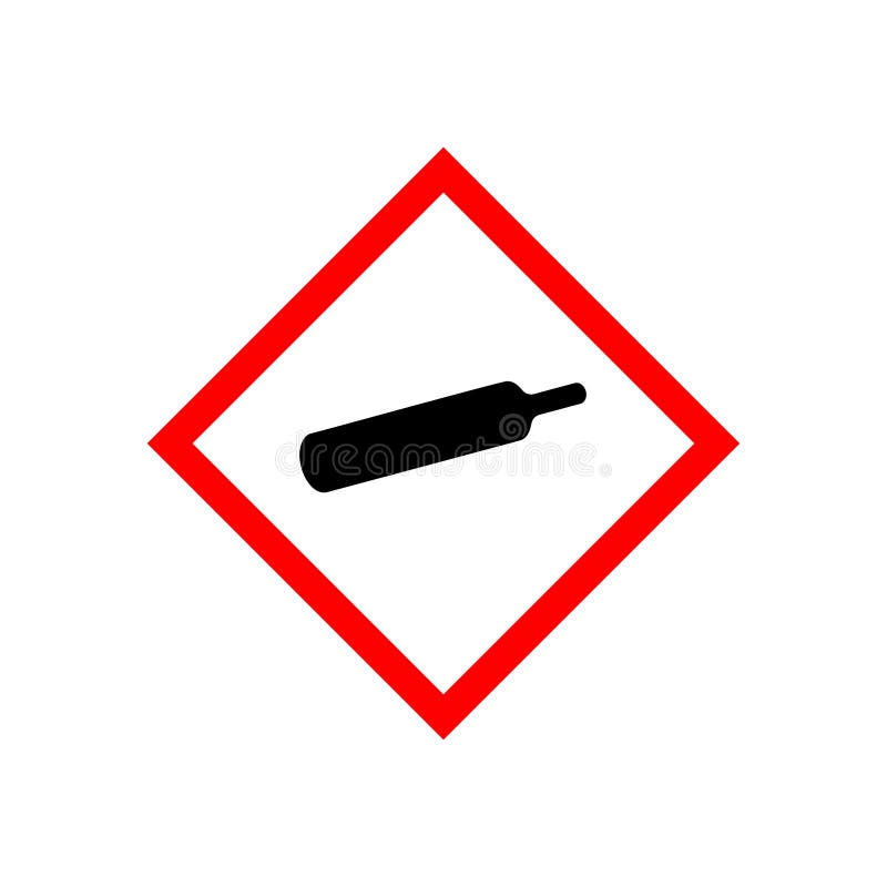 Compressed Gas Symbol White Red Diamond Stock Vector - Illustration of ... Compressed Gas Symbol White Red Diamond Stock Vector - Illustration of ...