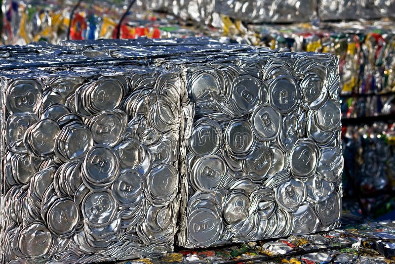 Compressed tin cans stock image. Image of mass, destroy - 10527313