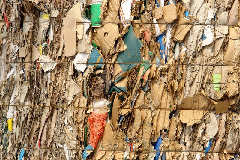 Compressed waste paper stock image. Image of utilize, junk - 2210693