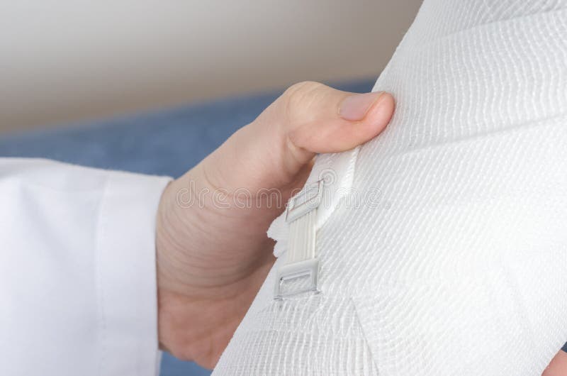 Compression Bandage To Inflammation, Application of Figure of Eight ...