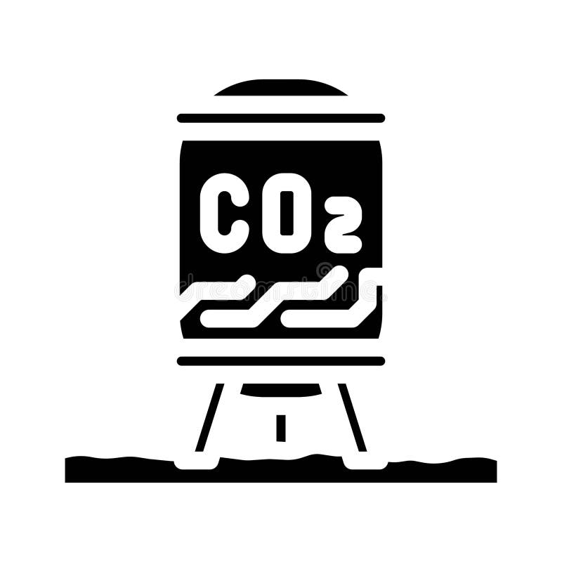 Compression Carbon Glyph Icon Vector Illustration Stock Vector ...