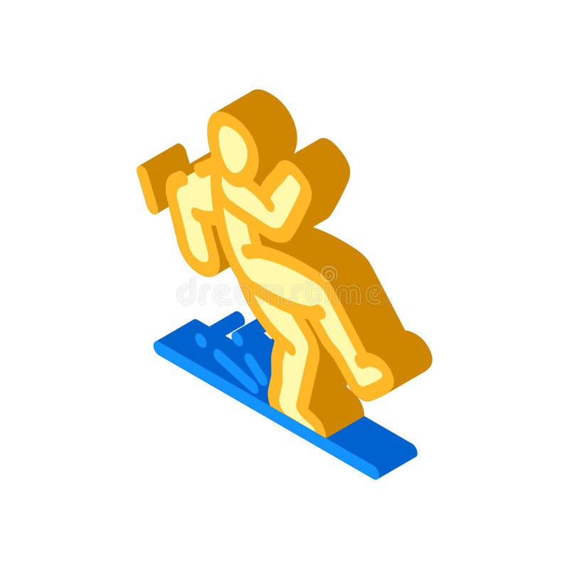 Compression Injuries Isometric Icon Vector Illustration Stock ...