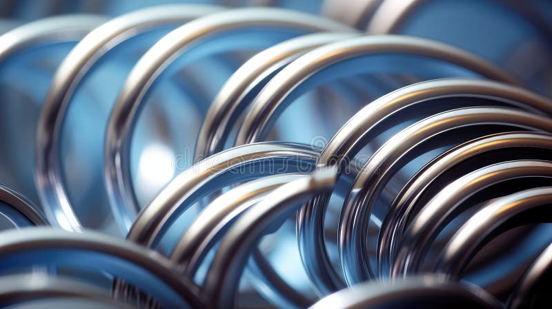 Compression steel spring stock illustration. Illustration of generated ...