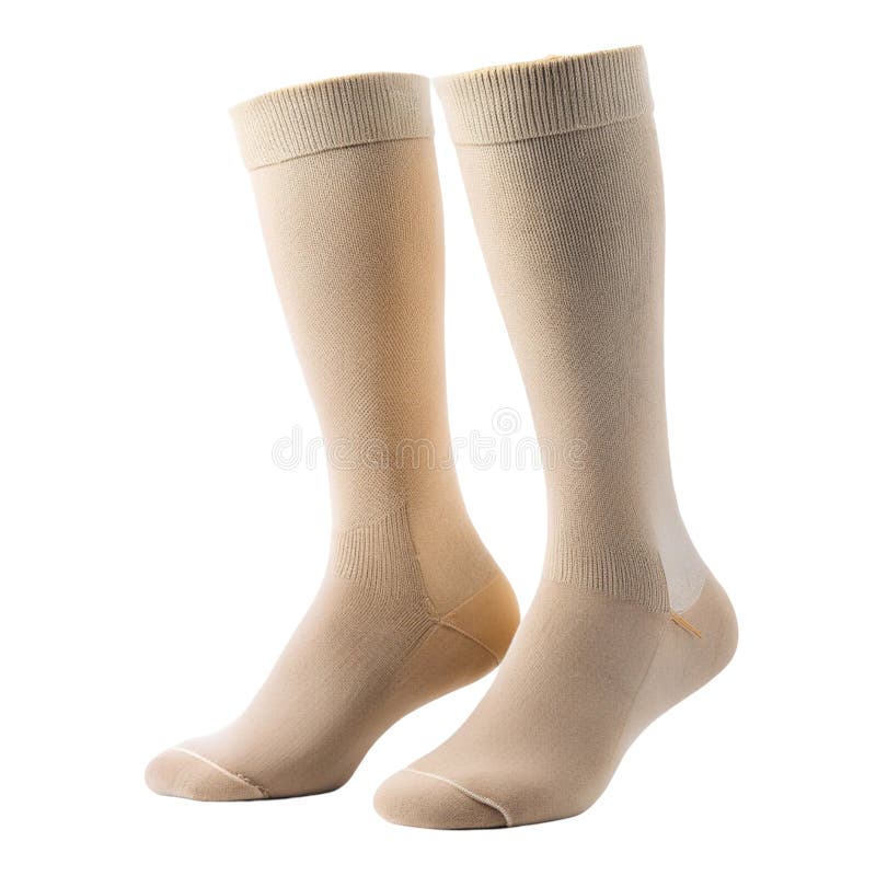 Compression Stockings Isolated on White Background Stock Illustration ...